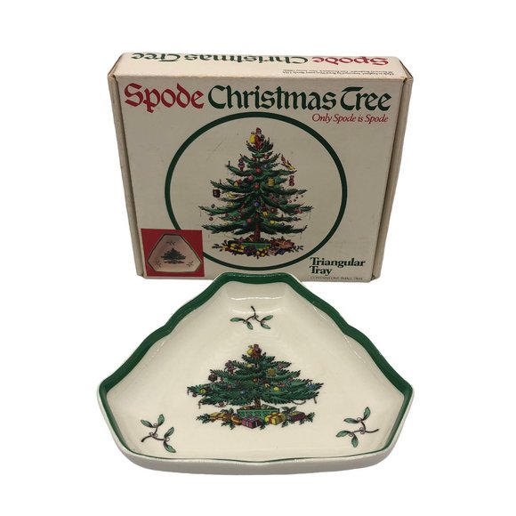 Spode | Holiday | Spode Christmas Tree Small Triangular Tray Dish W Box ...